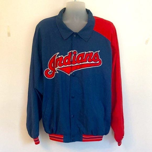 STARTER | Jackets & Coats | Vintage Mlb Starter Cleveland Indians Light Weight Jacket Size Xl ...